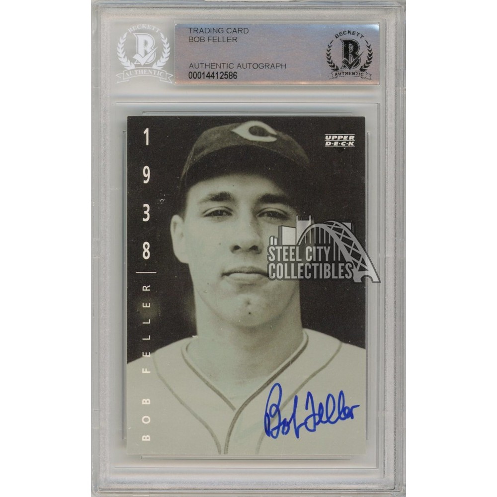 Bob Feller 1994 Upper Deck Baseball Autograph Card #48 BAS | Steel City ...