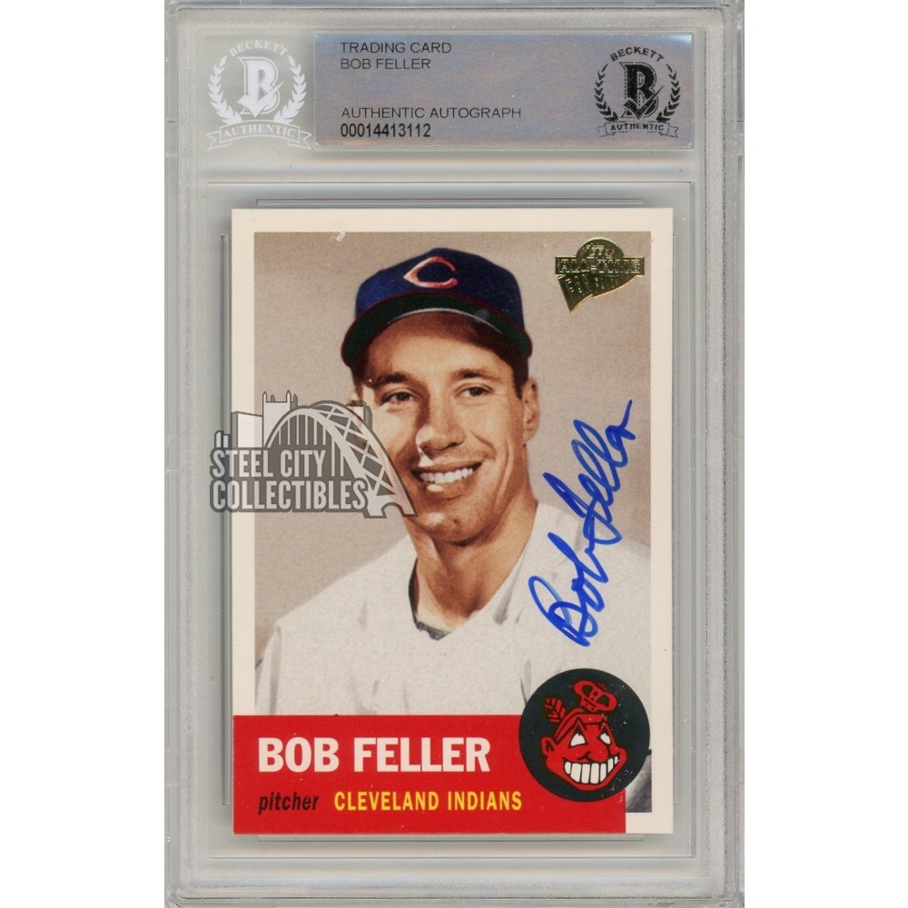 Bob Feller 2003 Topps Fan Favorites Baseball Autograph Card #85 BAS ...