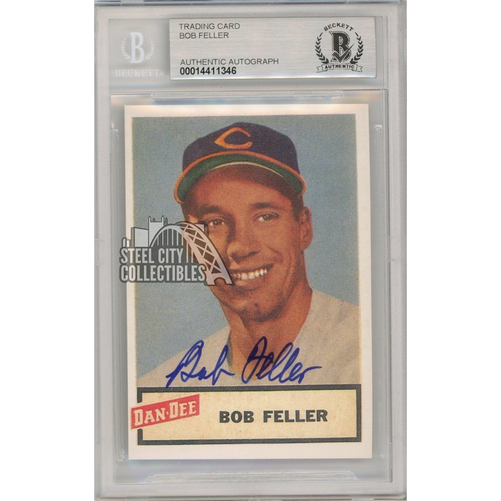 Bob Feller Dan-Dee Baseball Autograph Card BAS 10 | Steel City Collectibles