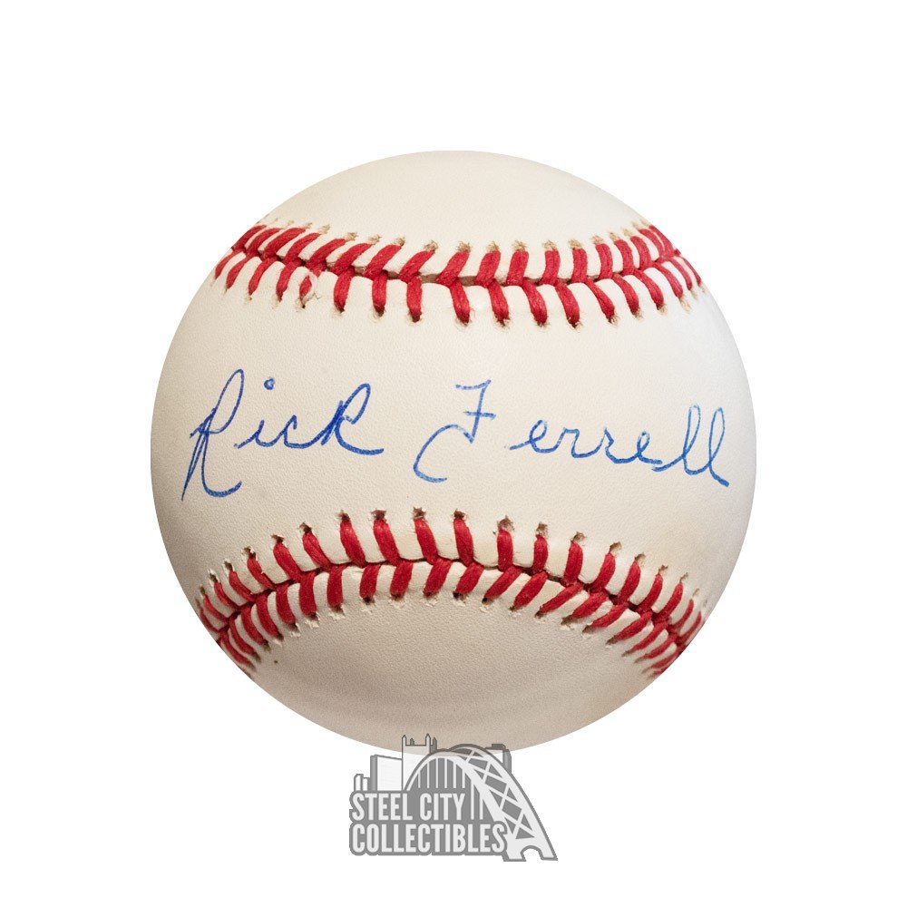 Rick Ferrell Autographed Official American League Baseball - PSA/DNA ...