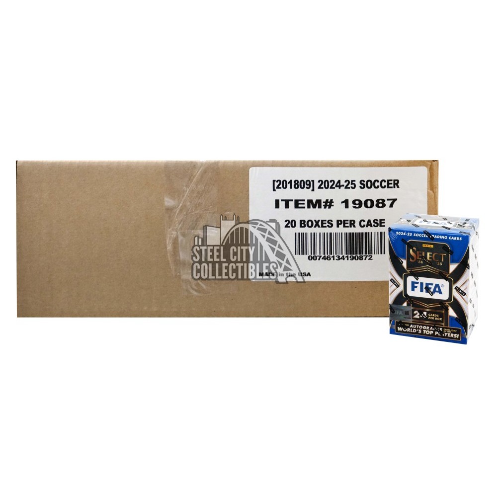 2024-25 Panini Select FIFA Soccer Hobby Blaster 20-Box Case | Steel ...