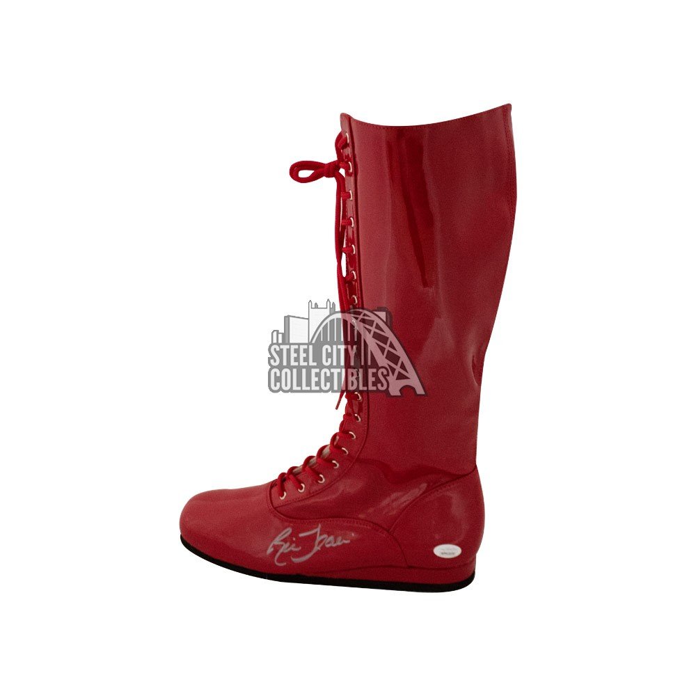 Ric Flair Autographed Red Wrestling Boot - JSA COA (Left Boot) | Steel ...