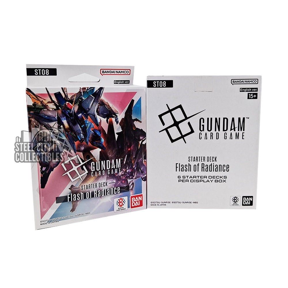 Bandai Gundam Card Game Flash of Radiance Starter 08 6-Deck Display ...
