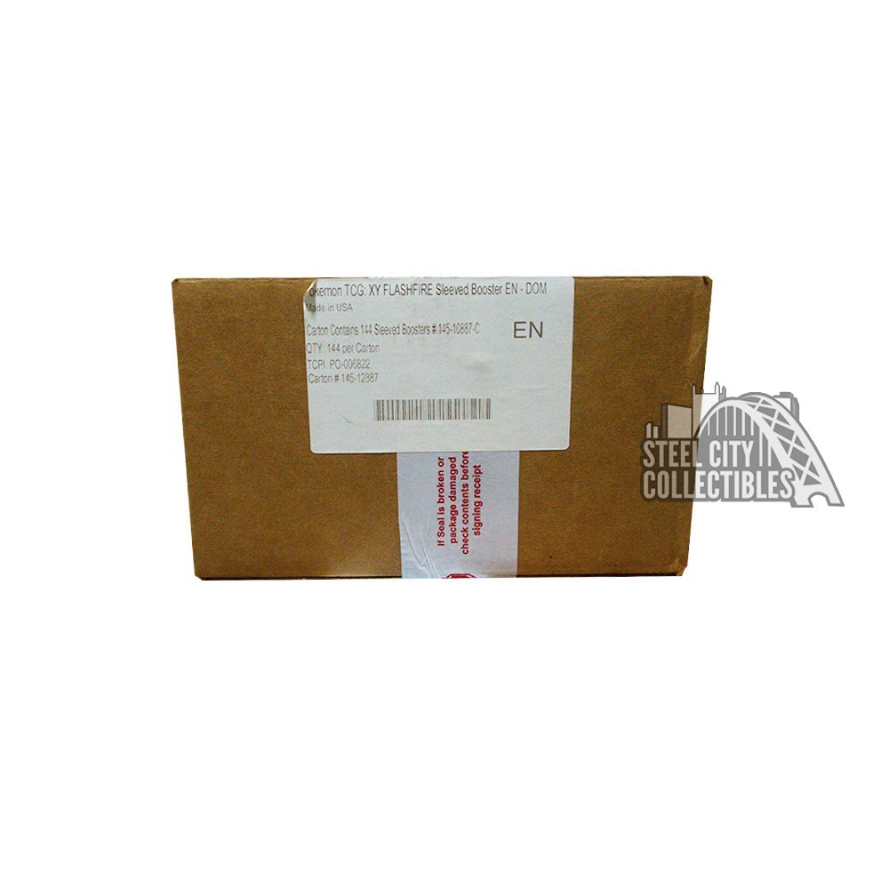 Pokemon XY Flashfire Sleeved Booster 144-Pack Case | Steel City ...