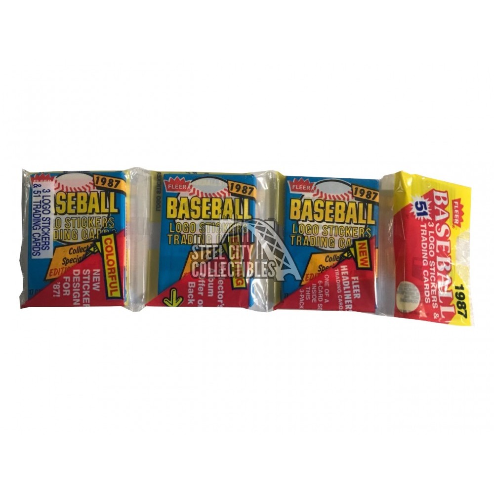 1987 Fleer Baseball Rack Pack | Steel City Collectibles