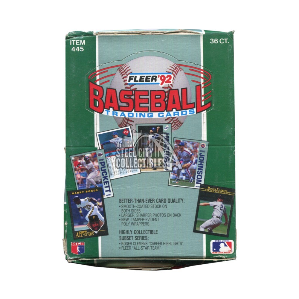 1992 Fleer Baseball 36-Pack Lot with Box | Steel City Collectibles