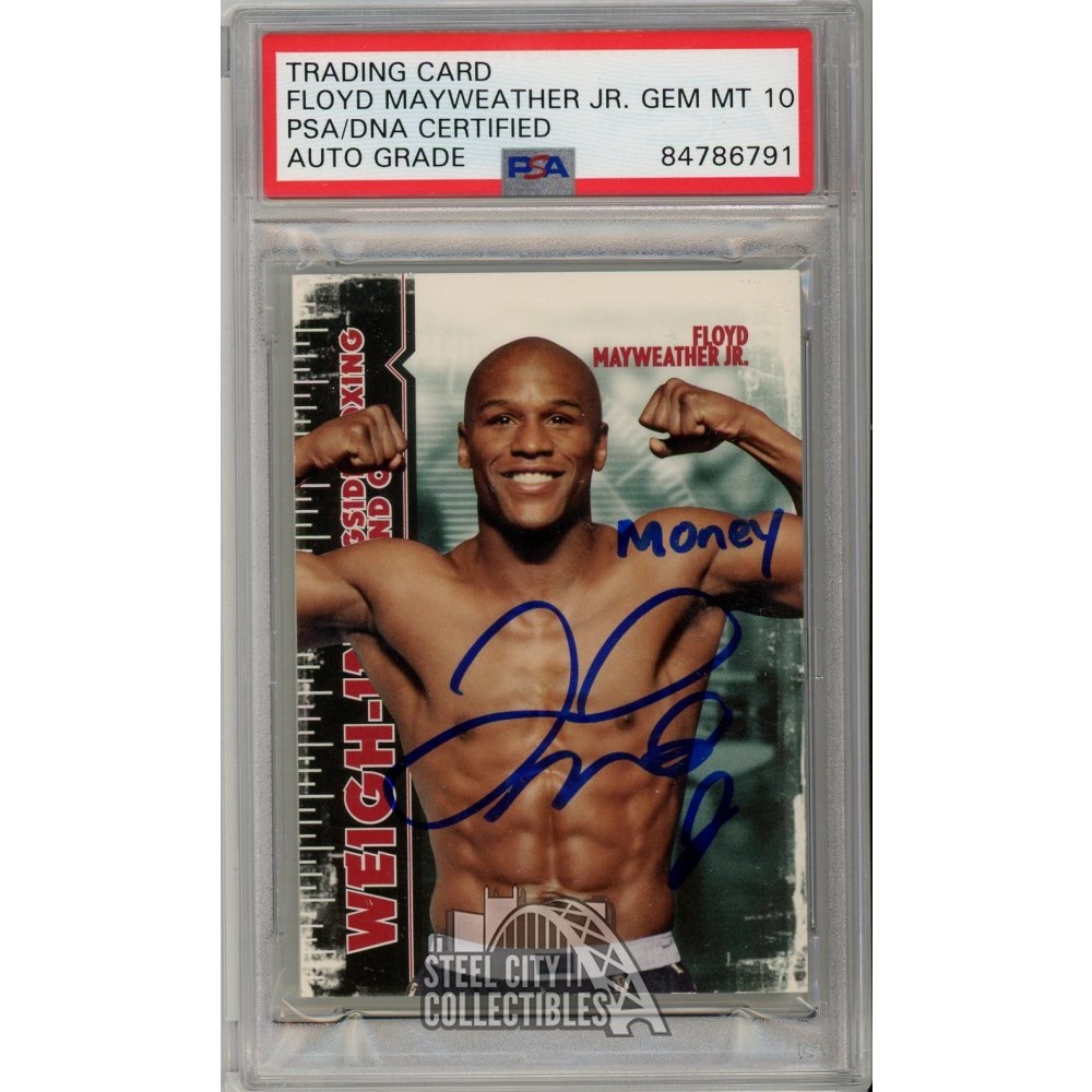 Floyd Mayweather Jr 2010 Sport Kings Ringside Red Weigh-Ins Autograph ...
