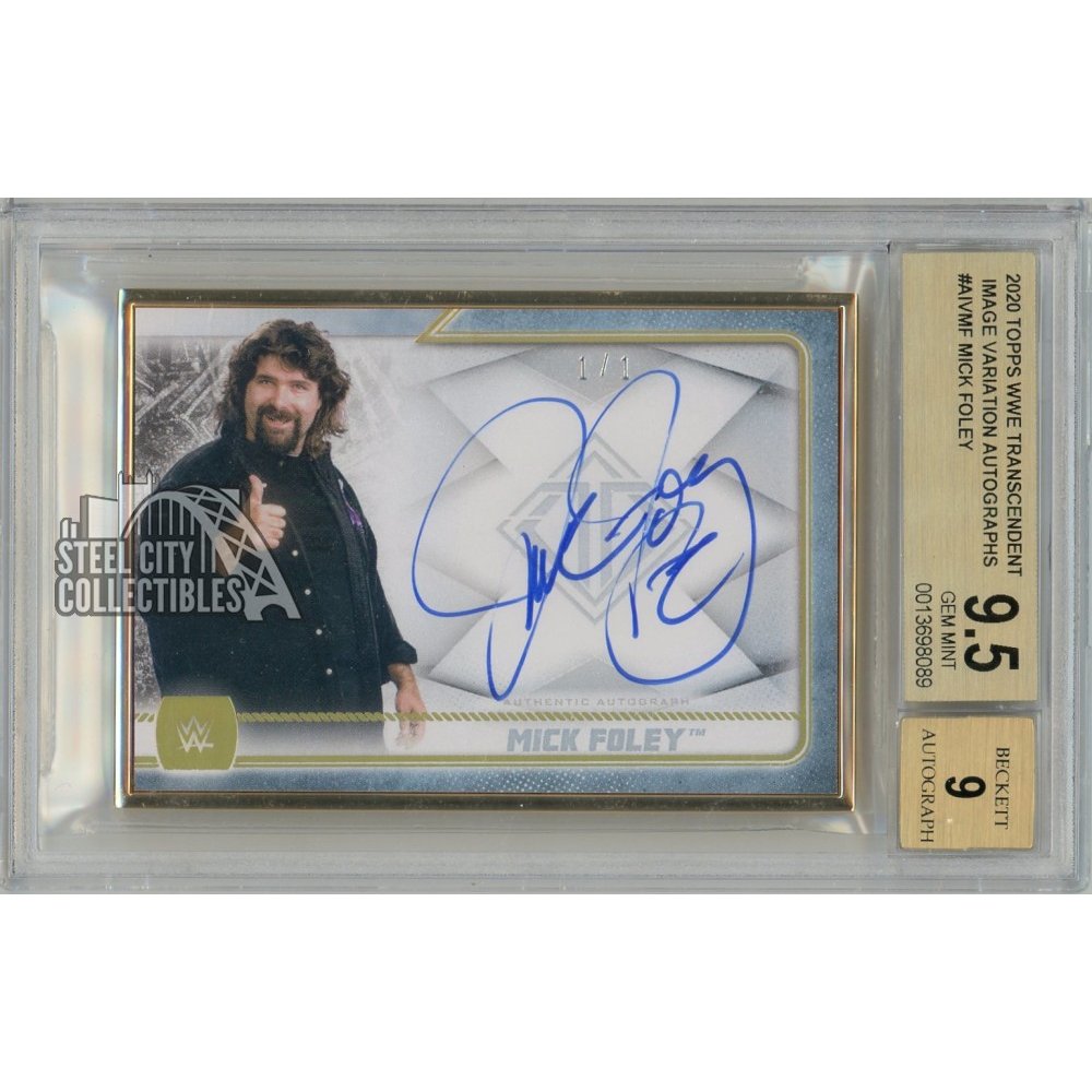 Mick Foley 2020 Topps Transcendent WWE Image Variation Autograph Card 1 ...