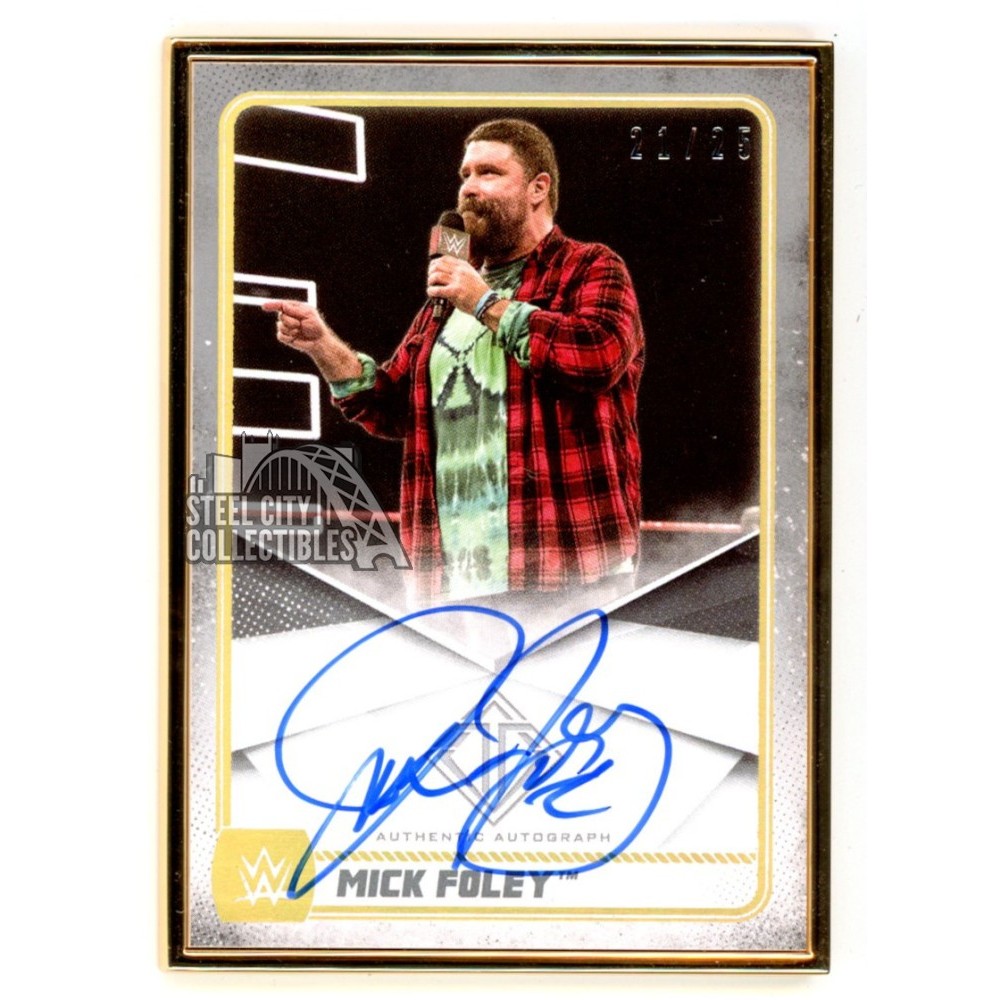 Mick Foley 2020 Topps Transcendent Autograph Card #A-MF /25 | Steel ...