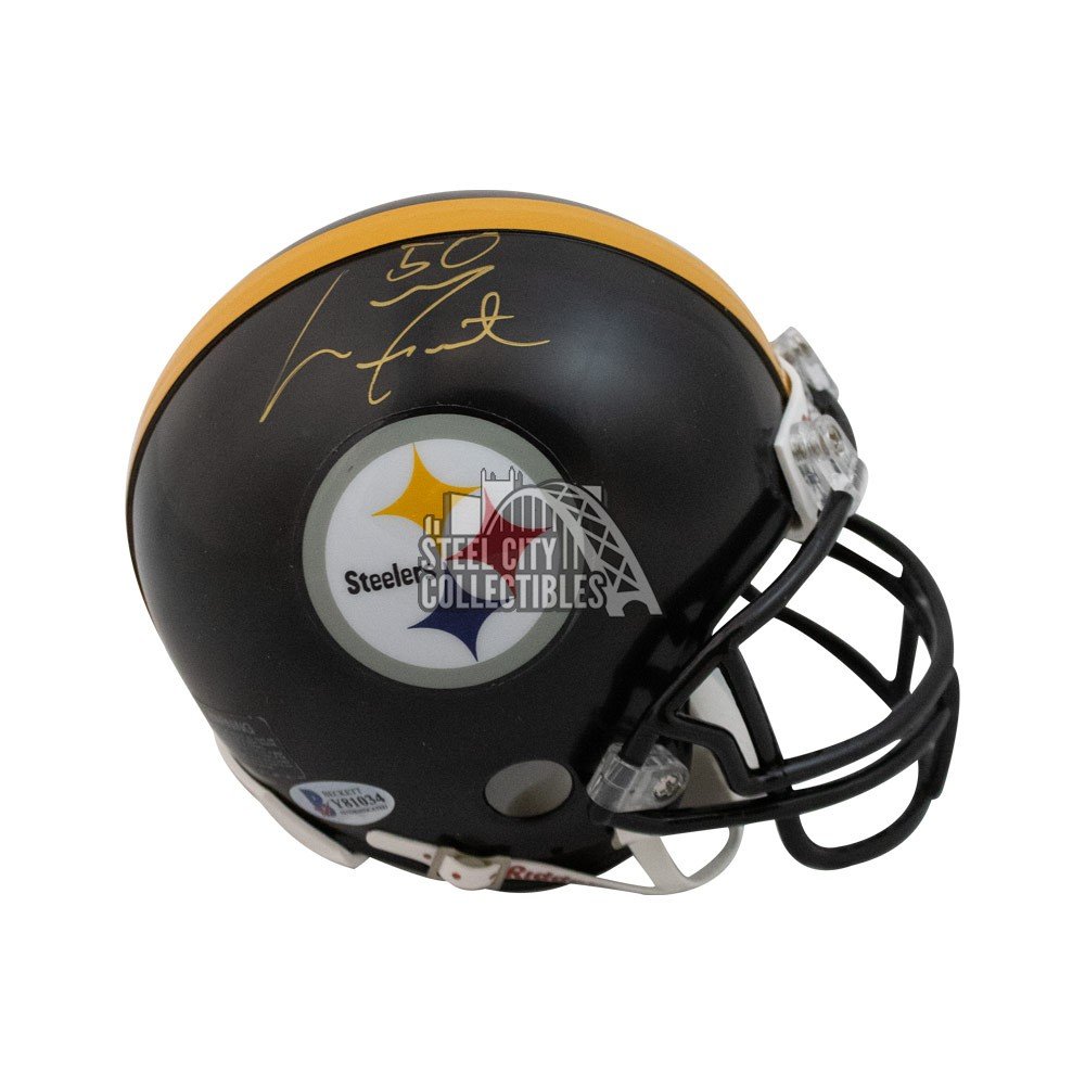 Larry Foote Autographed Pittsburgh Steelers Mini Football Helmet - BAS ...