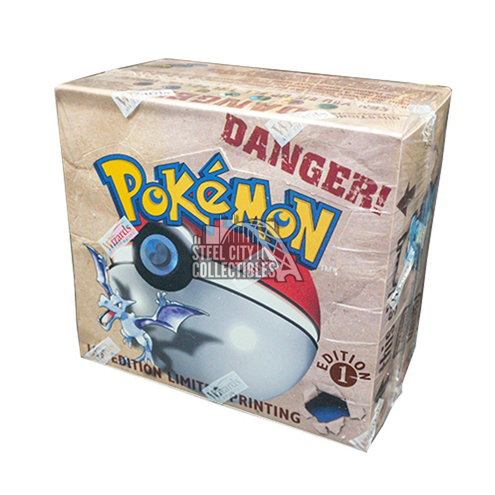 Pokemon Fossil 1st Edition Factory Sealed Booster Box | Steel City ...