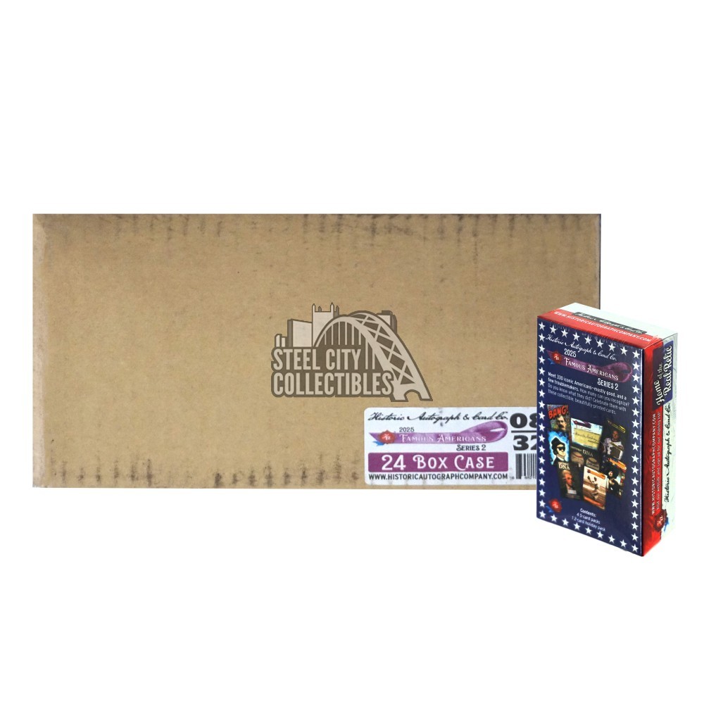 2025 Historic Autographs Famous Americans Series 2 Hobby 24-Box Case ...