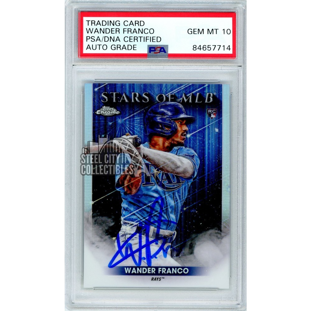 Wander Franco 2022 Topps Chrome Stars Of MLB Autograph RC #SMLBC-20 PSA ...