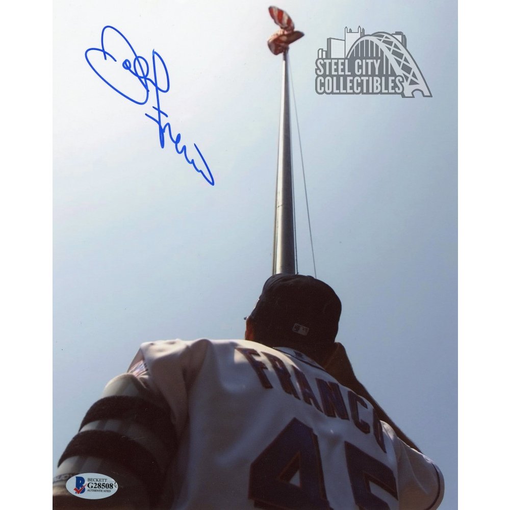 John Franco Autographed 8x10 Photo - BAS COA | Steel City Collectibles