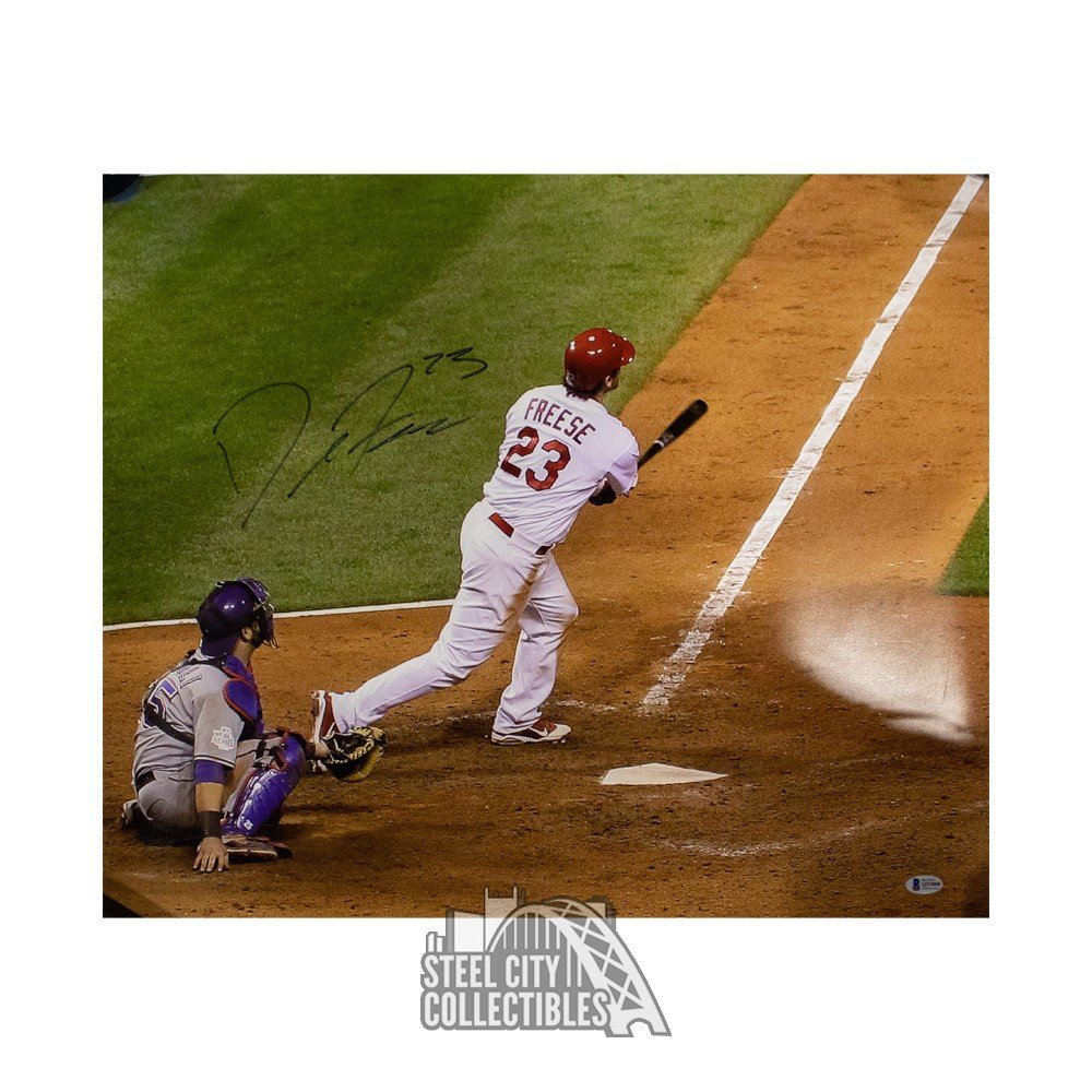 David Freese Autographed St Louis Cardinals 20x24 Photo - BAS COA ...