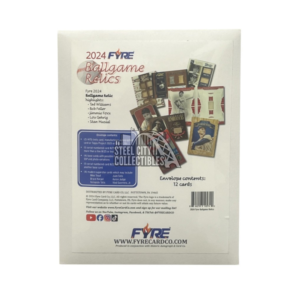 2024 Fyre Ballgame Relics Baseball Box | Steel City Collectibles