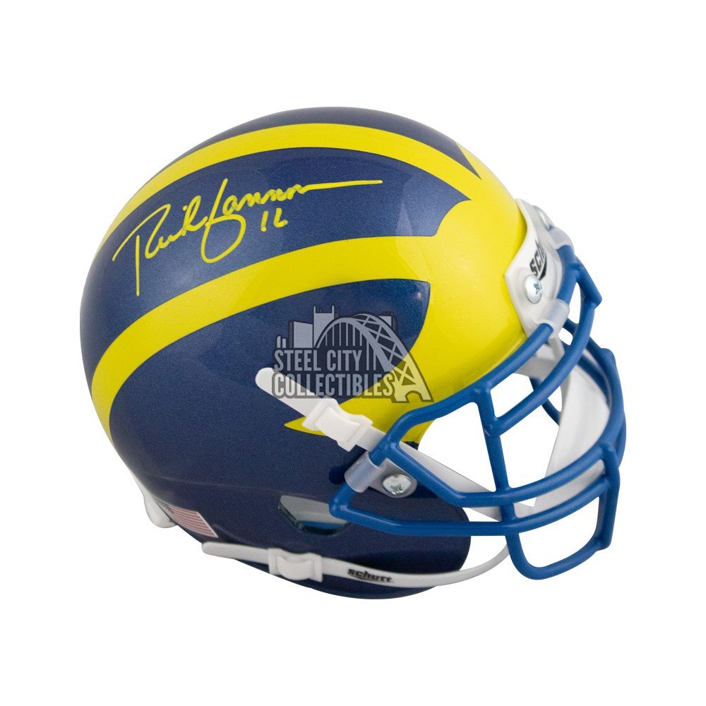 Rich Gannon Autographed Delaware Blue Hens Mini Football Helmet - BAS ...