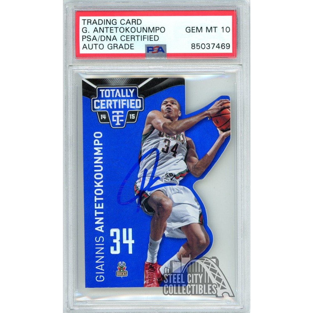 Giannis Antetokounmpo 2014-15 Panini Totally Certified Blue Die-Cut ...