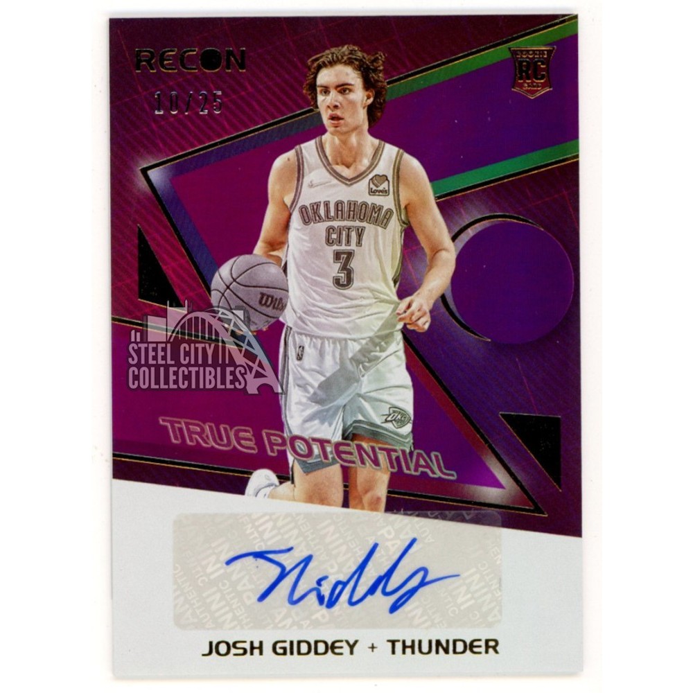 Josh Giddey 2021-22 Panini Recon True Potential Autograph Rookie Card ...