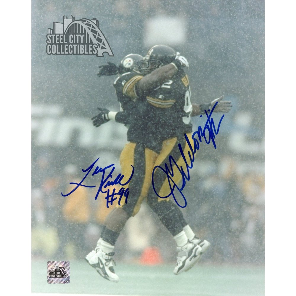 Jason Gildon and Levon Kirkland Autographed Pittsburgh Steelers 8x10 ...