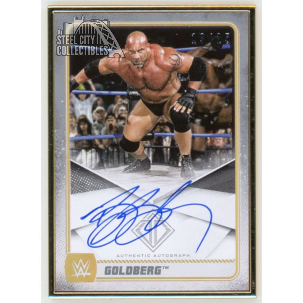 Goldberg 2020 Topps WWE Transcendent Collection Autograph 19/25 | Steel ...
