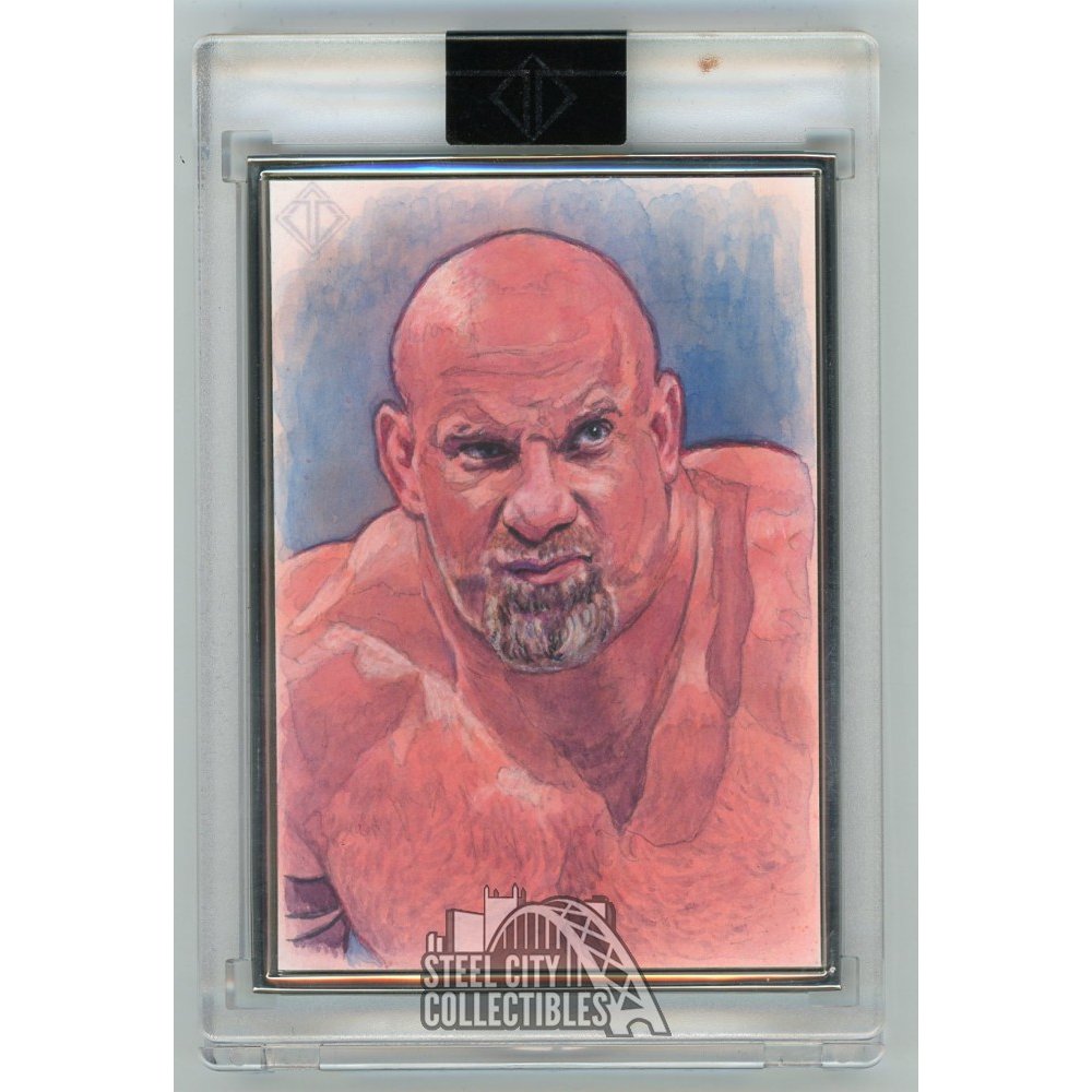Goldberg 2020 Topps Transcendent WWE Sketch Autograph Card 1/1 | Steel ...