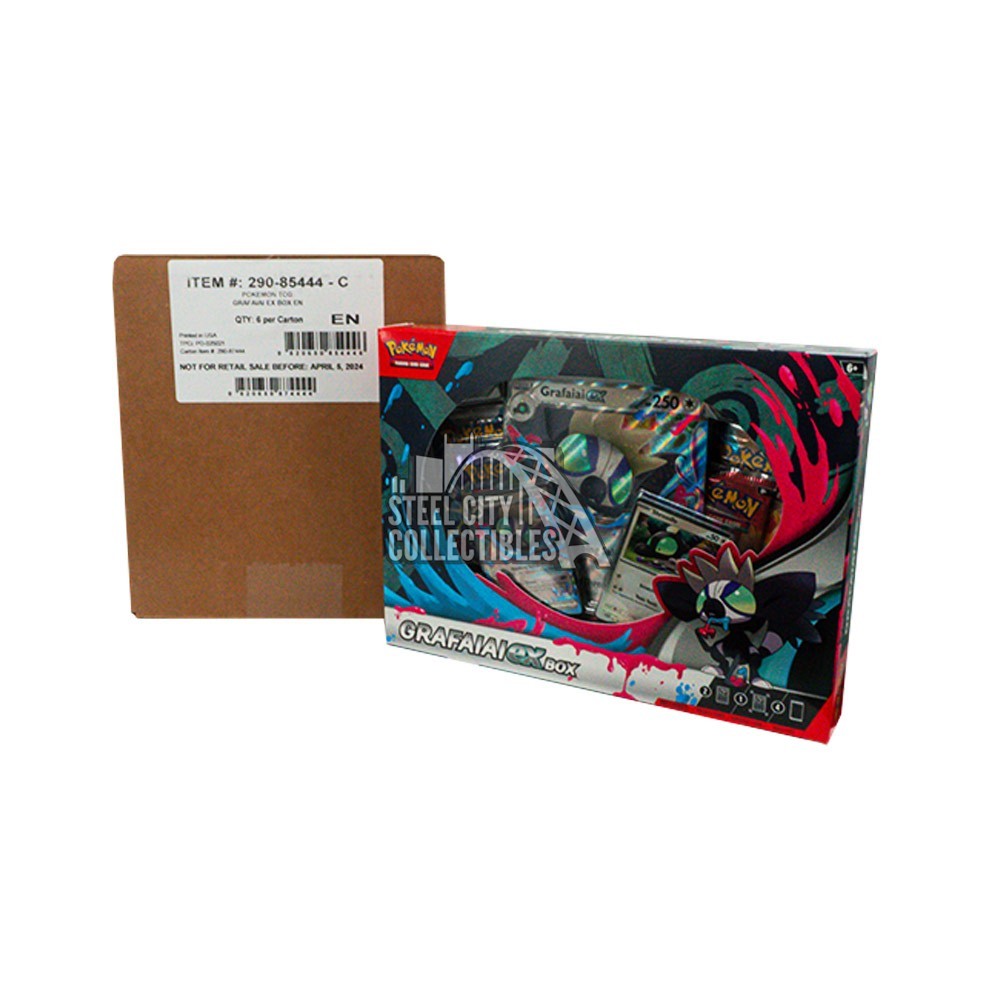 Pokemon Grafaiai ex Collection 6-Box Case | Steel City Collectibles