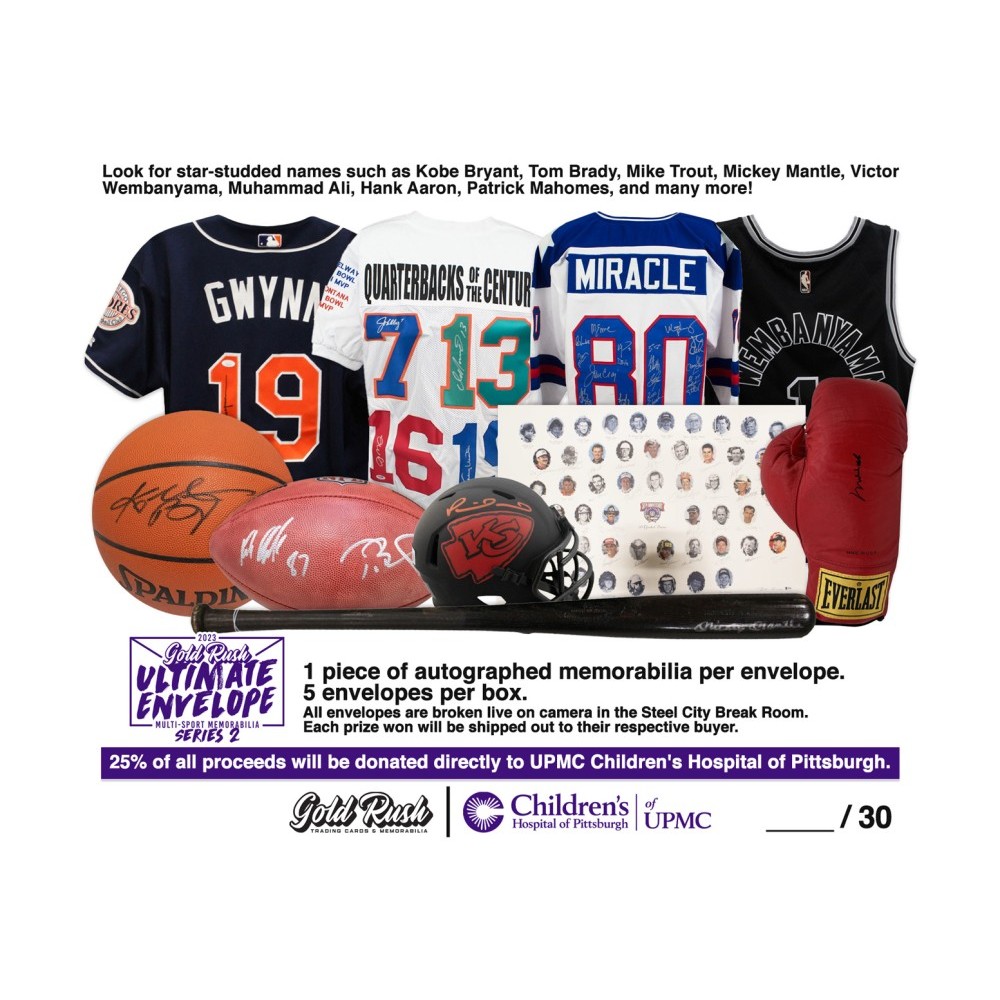 2023 Gold Rush Ultimate Envelope Autograph Edition Series 2 5-Envelope ...