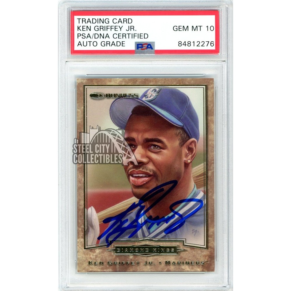 Ken Griffey Jr 1997 Donruss Diamond Kings Autograph Card /10000 #20 PSA ...