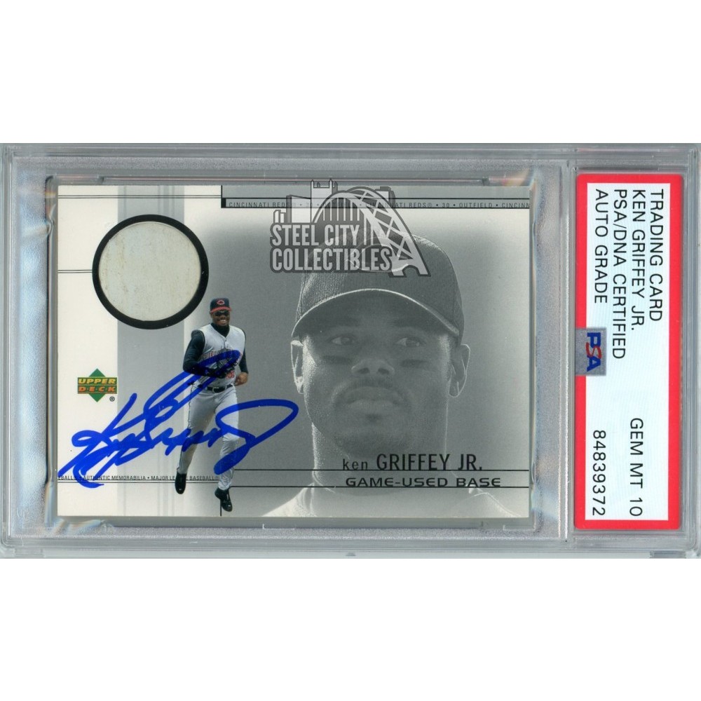 Ken Griffey Jr 2001 Upper Deck Autograph Base Card #B-KG PSA/DNA 10 ...