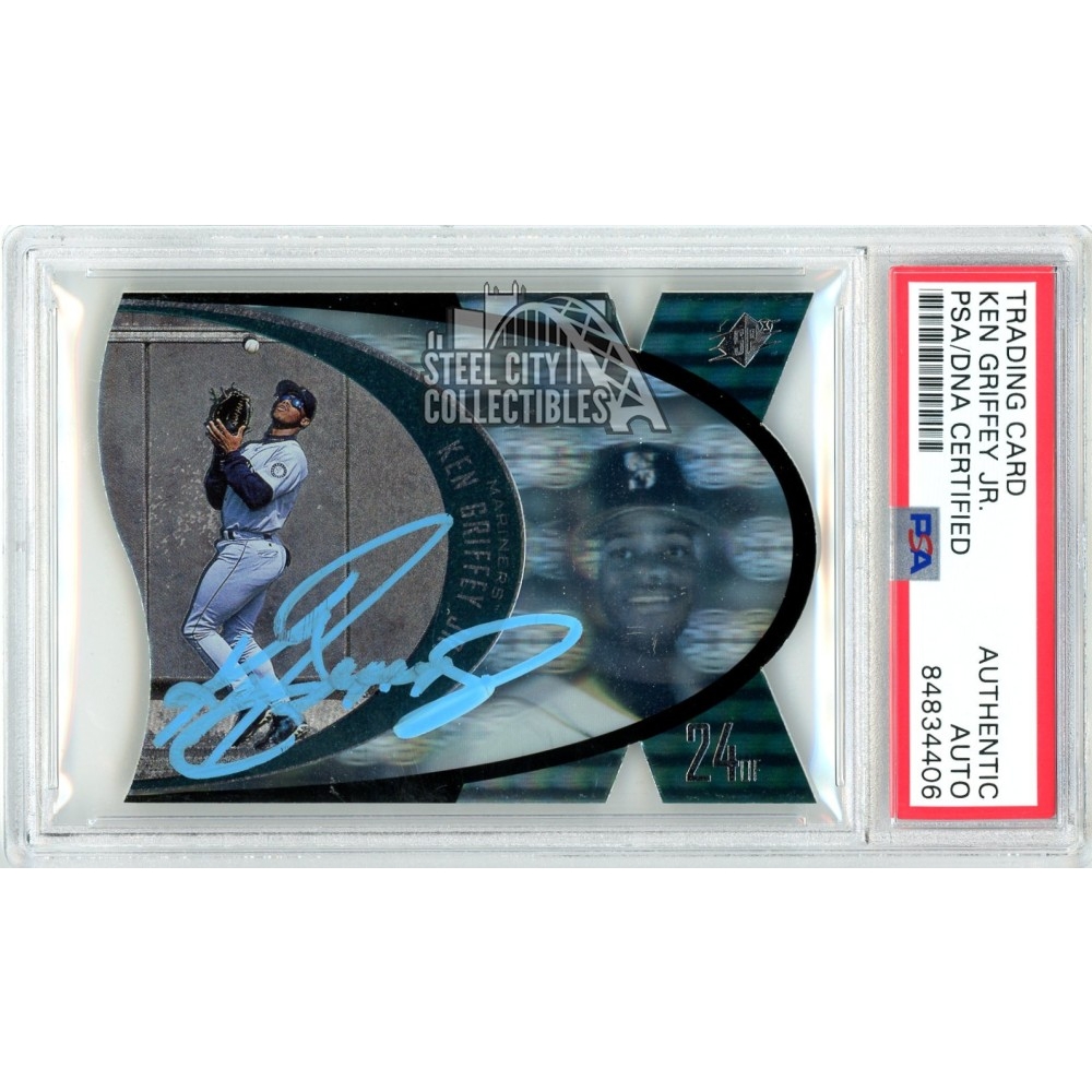 Ken Griffey Jr 1997 Upper Deck SPX Autograph Card #SPX45 PSA/DNA (Light ...