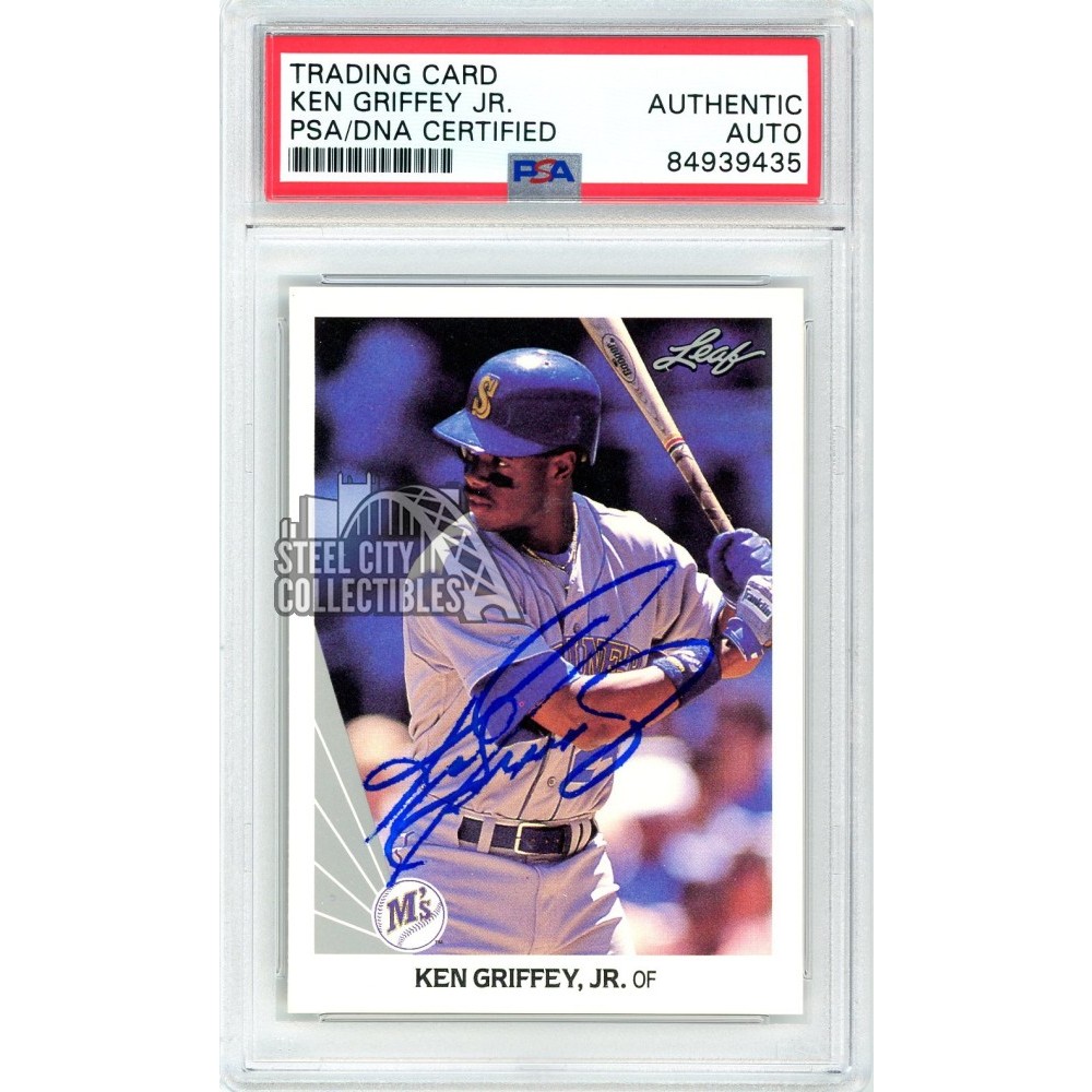 Ken Griffey Jr 1990 Leaf Autograph Card #245 PSA/DNA | Steel City ...