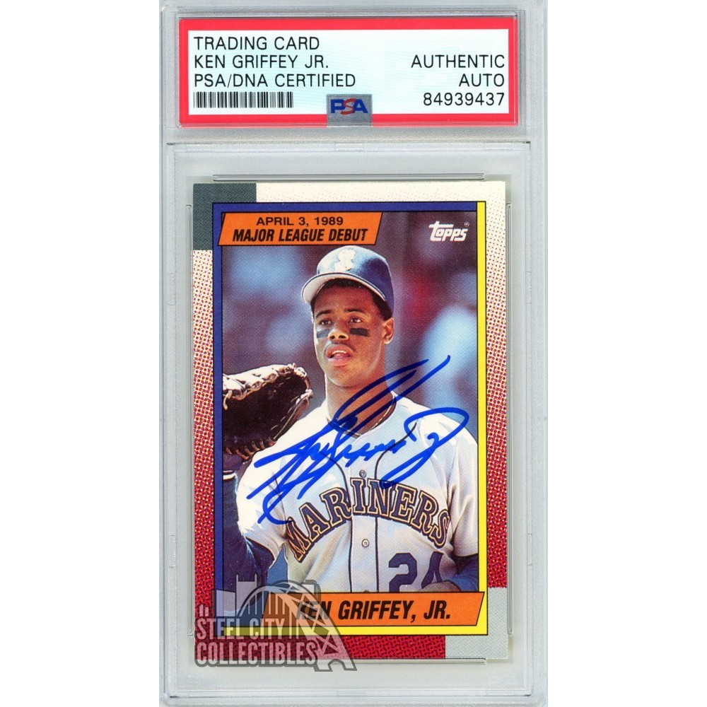 Ken Griffey Jr 1989 Topps Autograph Card #46 PSA/DNA | Steel City ...