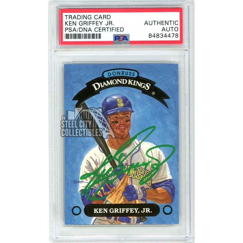 Ken Griffey Jr 1992 Donruss Diamond Kings Autograph Card #DK-1 PSA/DNA ...