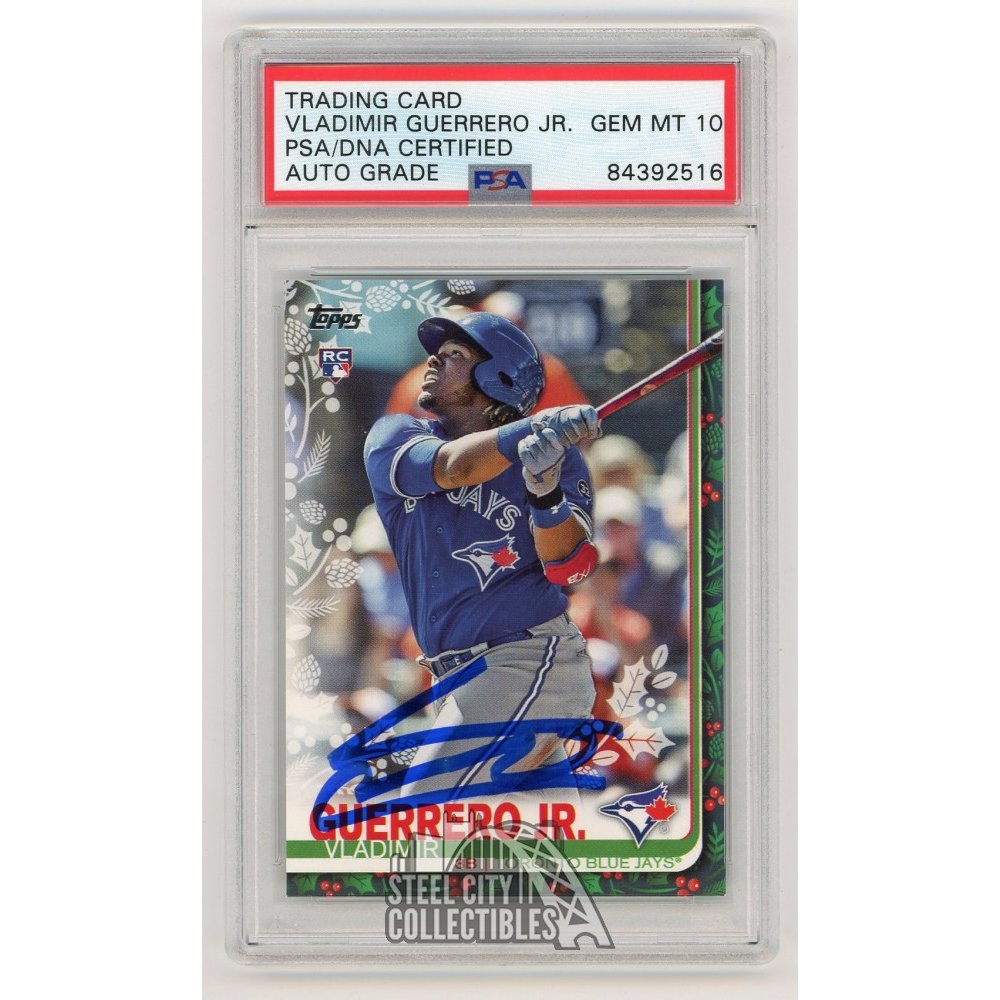 Vladimir Guerrero Jr 2019 Topps Holiday Autographed Rookie Card #hw167 