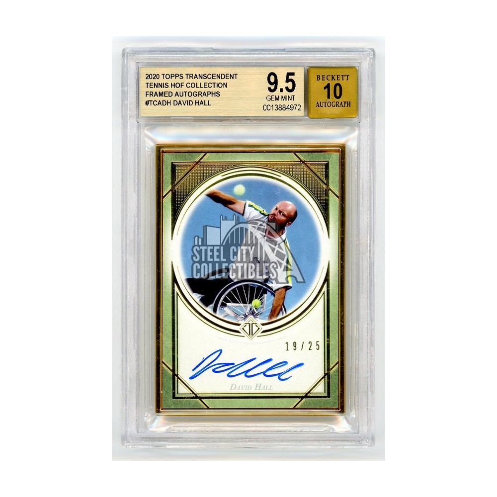 David Hall 2020 Topps Transcendent Tennis Autograph Card /25 BGS 9.5 ...