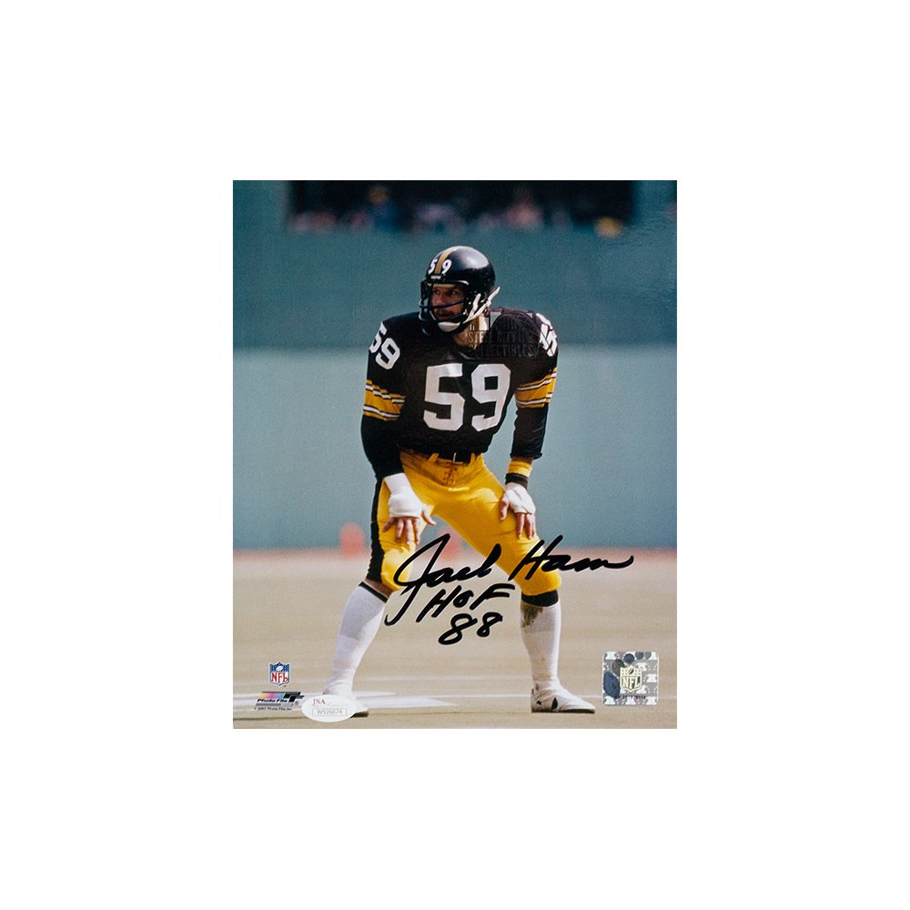 Jack Ham Autographed Steelers 8x10 Photo (HOF 1988) - JSA COA | Steel ...
