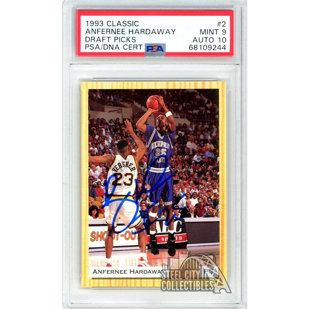 Anfernee "Penny" Hardaway 1993-94 Classic Autograph Rookie Card #2 PSA ...