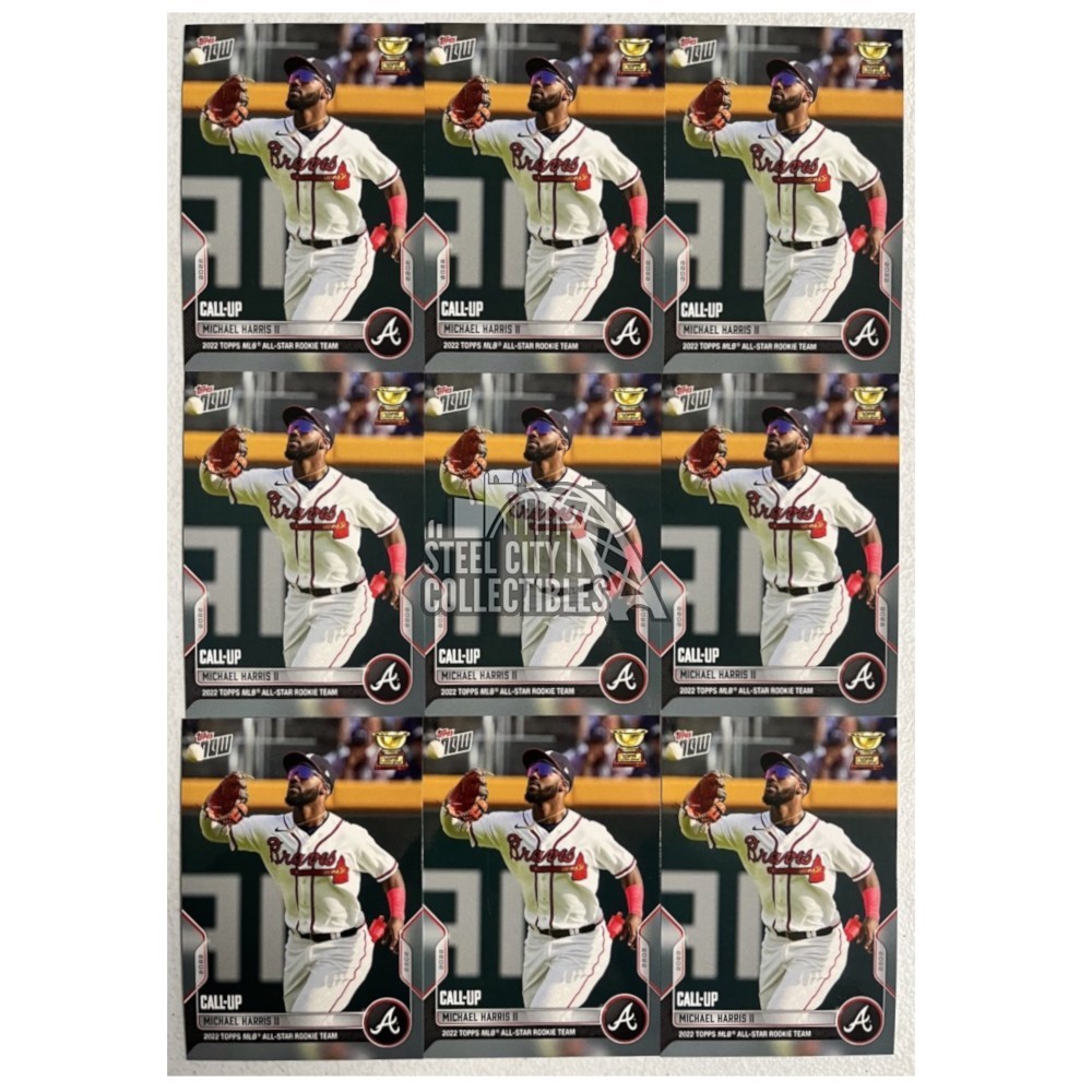 Michael Harris II 2022 Topps Now All Star Rookie Team 9-Card Lot ...
