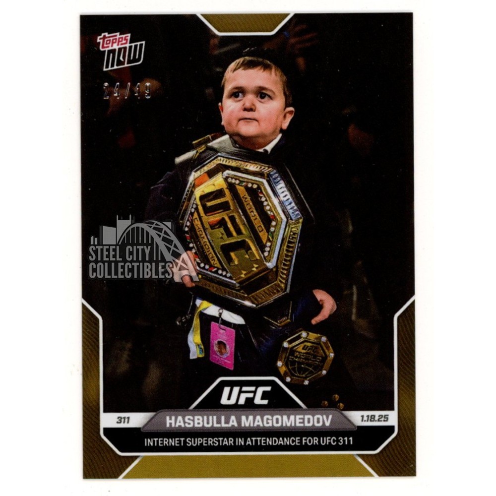 Hasbulla Magomedov 2025 Topps Now UFC Gold Card #4 24/49 | Steel City ...