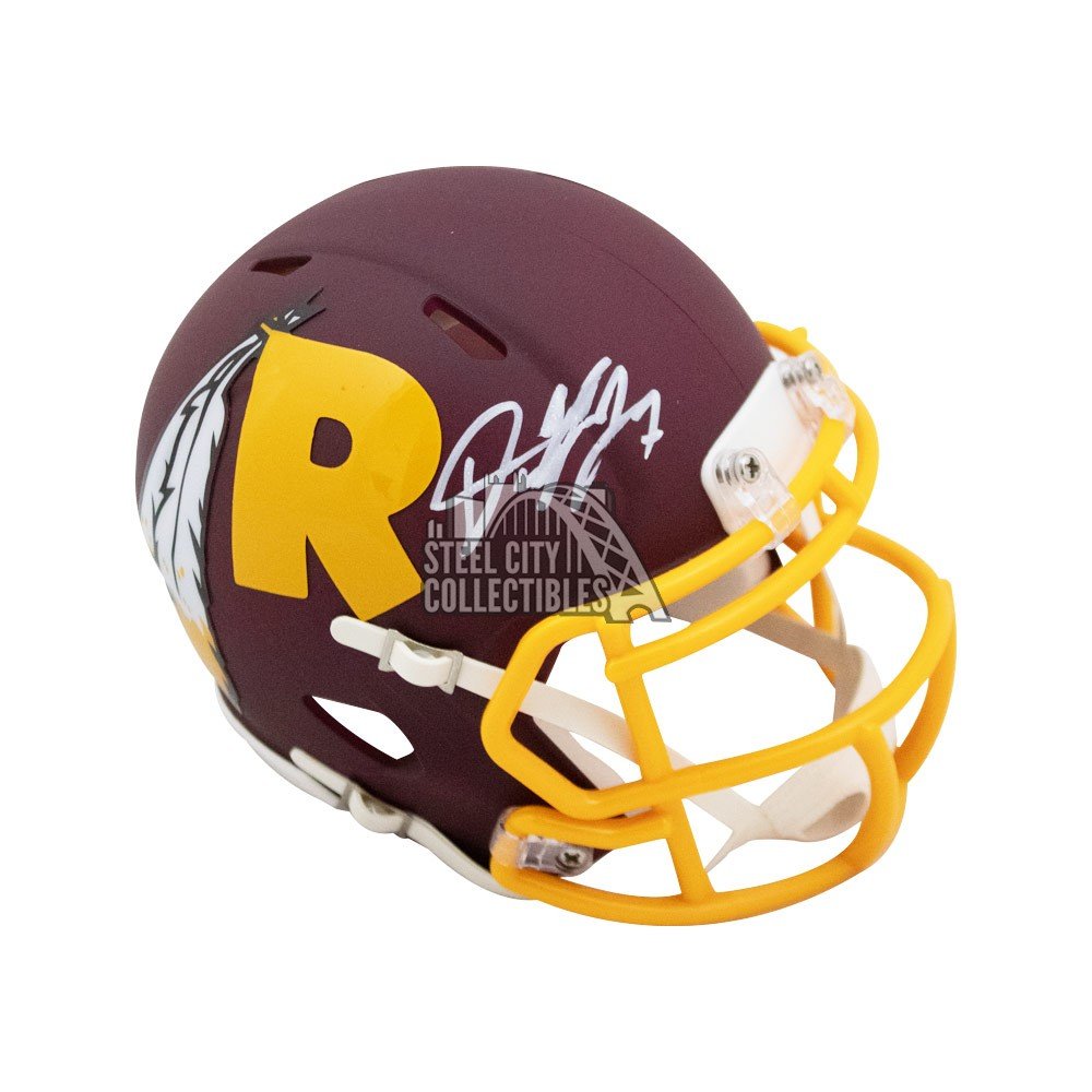 Dwayne Haskins Autographed Washington Redskins AMP Mini Football Helmet ...