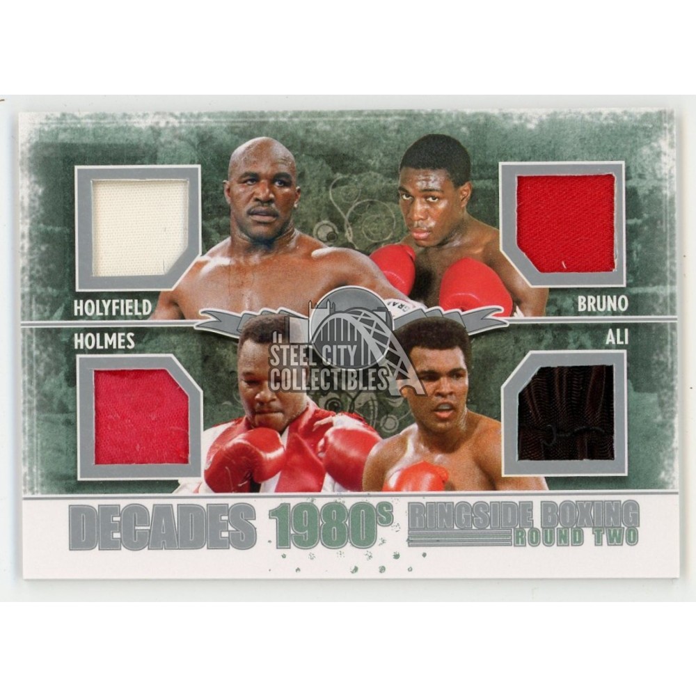 Holyfield/Bruno/Holmes/Ali 2011 Sport Kings Quad Trunks Card #D-05 ...