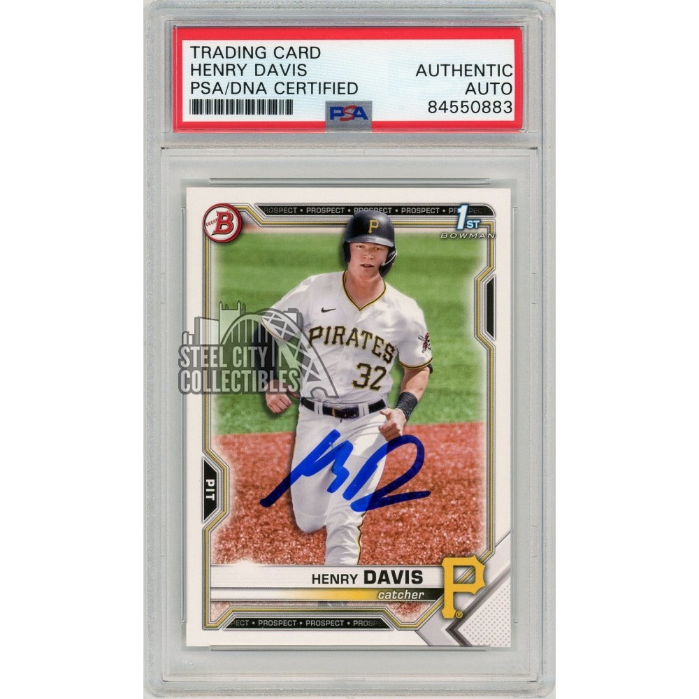 Henry Davis 2021 Bowman Draft Autograph 1st Bowman Card BD-48 PSA/DNA ...