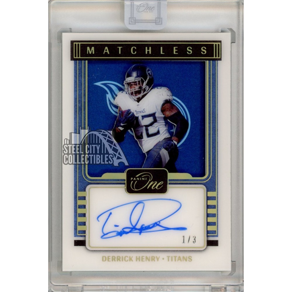 Derrick Henry 2021 Panini One Football Matchless Autograph Card #190 1/ ...
