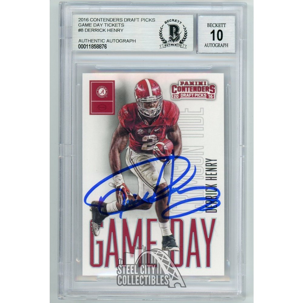 Derrick Henry 2016 Contenders Draft Picks Game Day Tickets Autograph ...