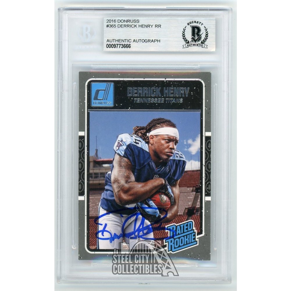 Derrick Henry 2016 Donruss Rated Rookie Autograph Auto RC Rookie Card ...