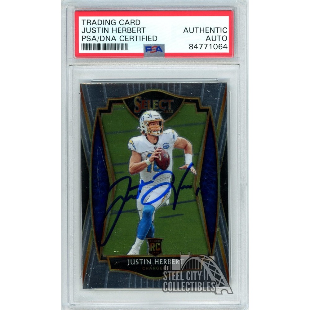 Justin Herbert 2020 Select Premier Level Autographed Rookie Card #144 ...