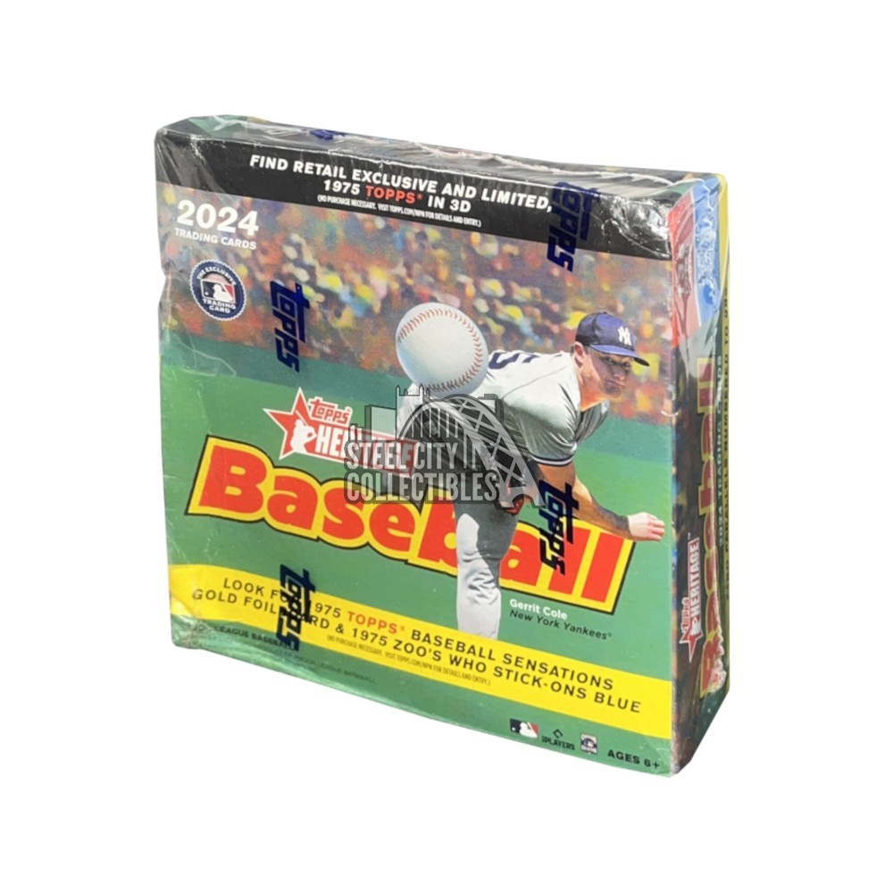 2024 Topps Heritage Baseball Monster Box (Gold Foilboard & Blue ...