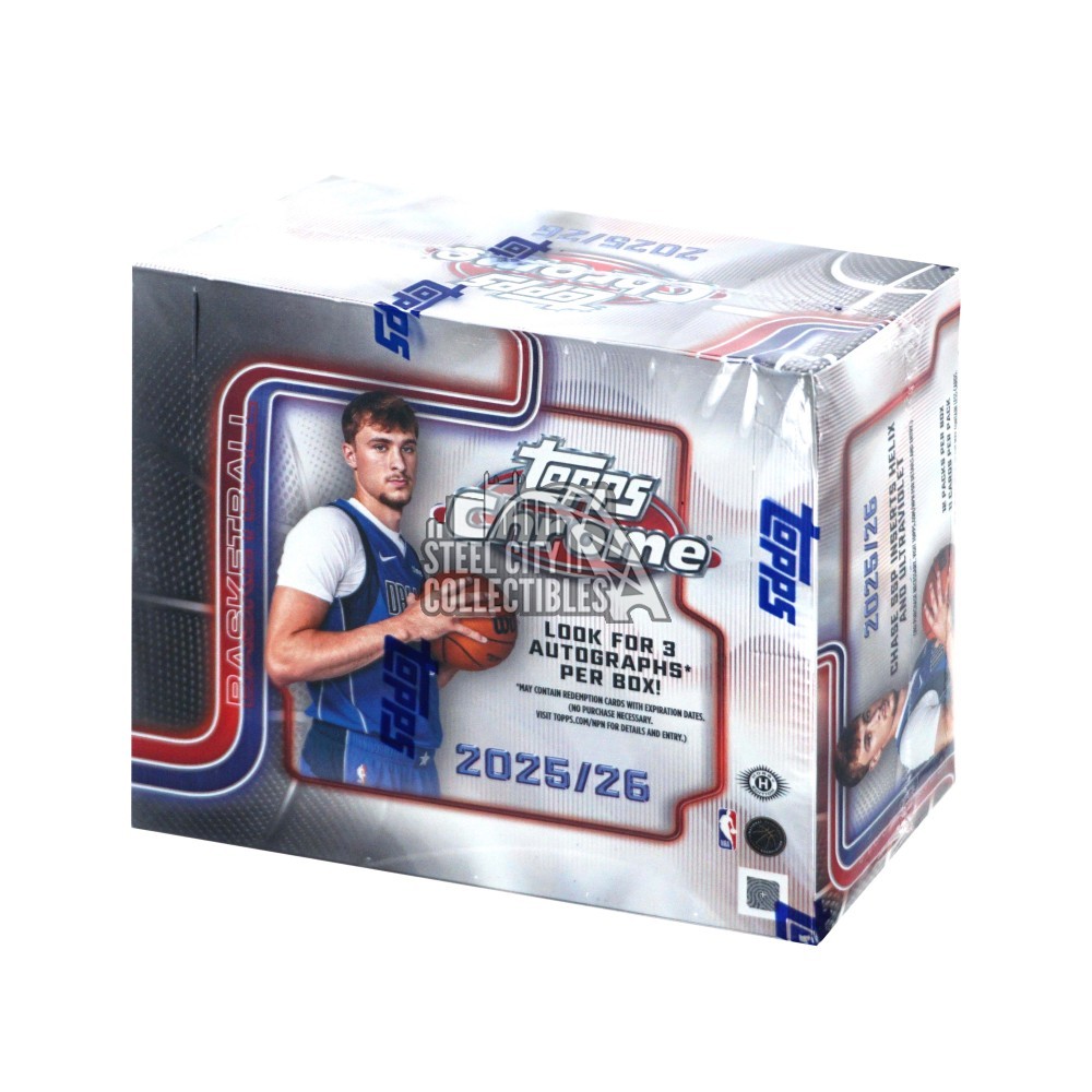 2025-26 Topps Chrome Basketball Hobby Jumbo Box | Steel City Collectibles