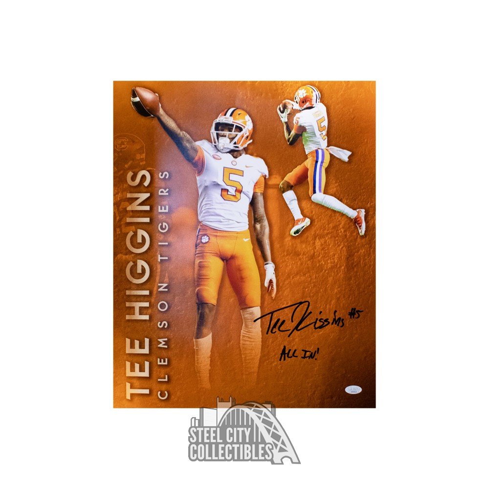 Tee Higgins All In Autographed Clemson Tigers 16x20 Photo - JSA COA ...